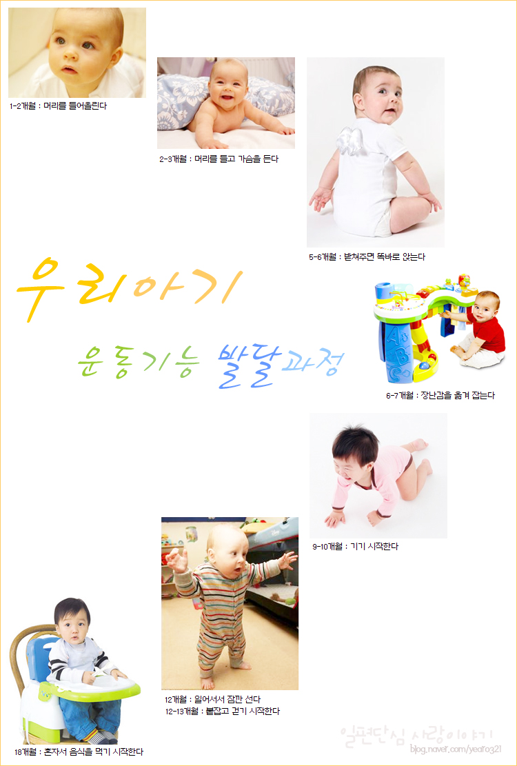 개월별육아 개월별 우리아기 운동기능 발달과정~ 육아 개월별 발달 포인트 개월별신체감각언어정서지도사항
