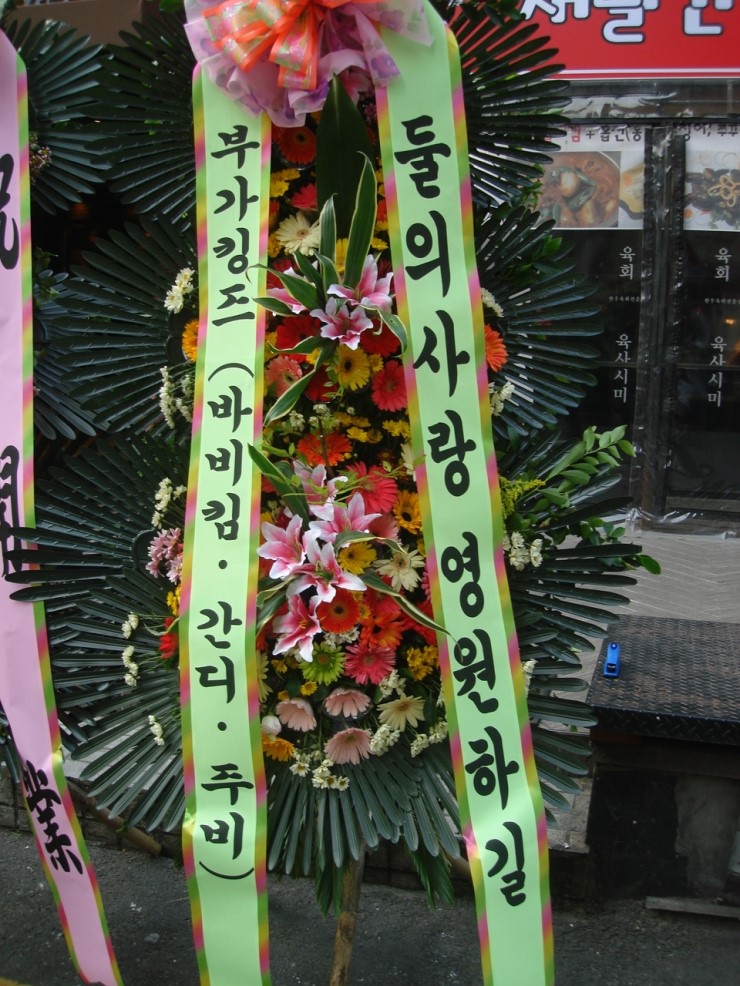 연예인들이 보낸 기발하고 센스넘치는 개업 축하 화환 문구 결혼축하문구 네이버 블로그