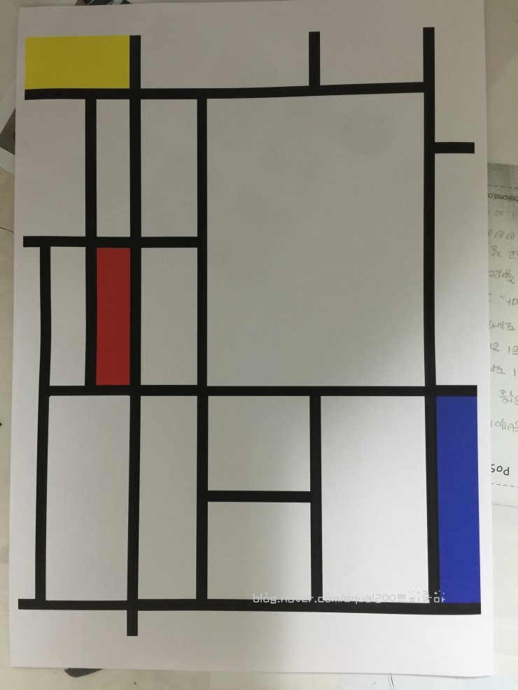 어린이집 재능기부 미술수업 ♡ 몬드리안 그림 꾸미기 네이버 블로그