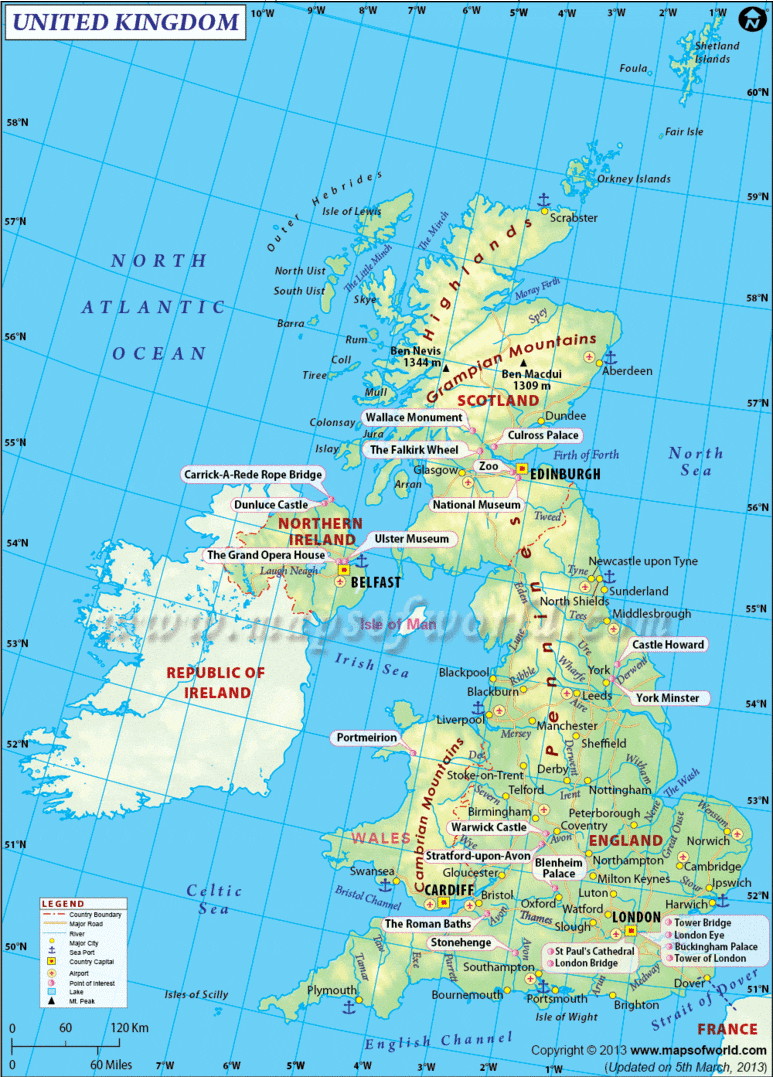 영국지도uk Map 보기 영국여행 영국관광지 지도 버킹엄궁전 도로지도 철도노선도 지형도 섬 잉글랜드 네이버 블로그
