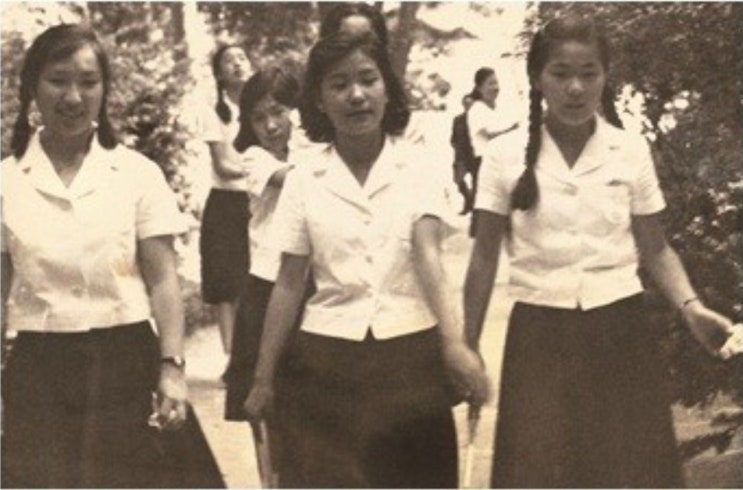 70년대 성심여고 교복 모습 네이버 블로그