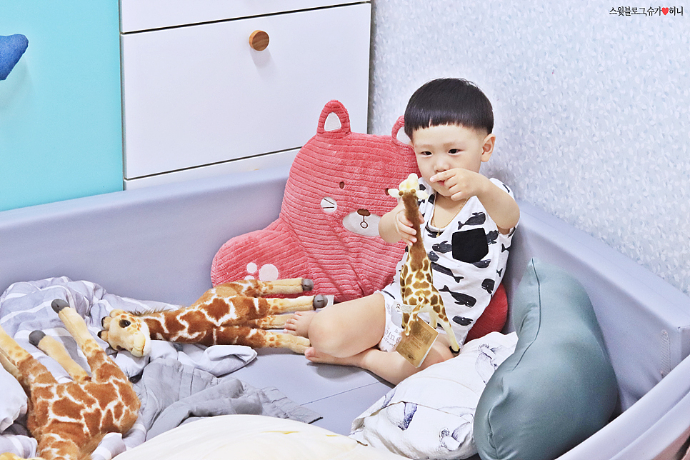 한사토이 진짜 기린 같은 기린인형 우리 아기 애착인형으로 등극 네이버 블로그