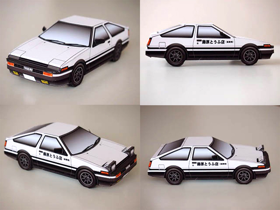 이니셜D Fifth Stage + AE86 종이모형 전개도 : 네이버 블로그