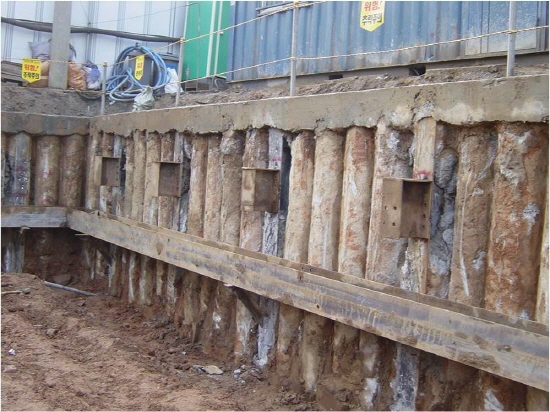 흙막이가시설 CIP(Cast In Placed Pile)공법 시공점검표 : 네이버 블로그