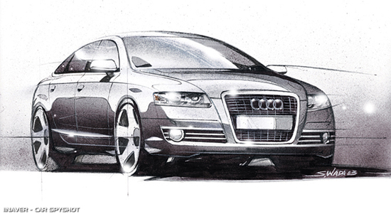 2005 Audi A6 Design Sketch : 네이버 블로그